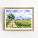 Spring Country Wall Art Watercolor Landscape Spring Print - Etsy
