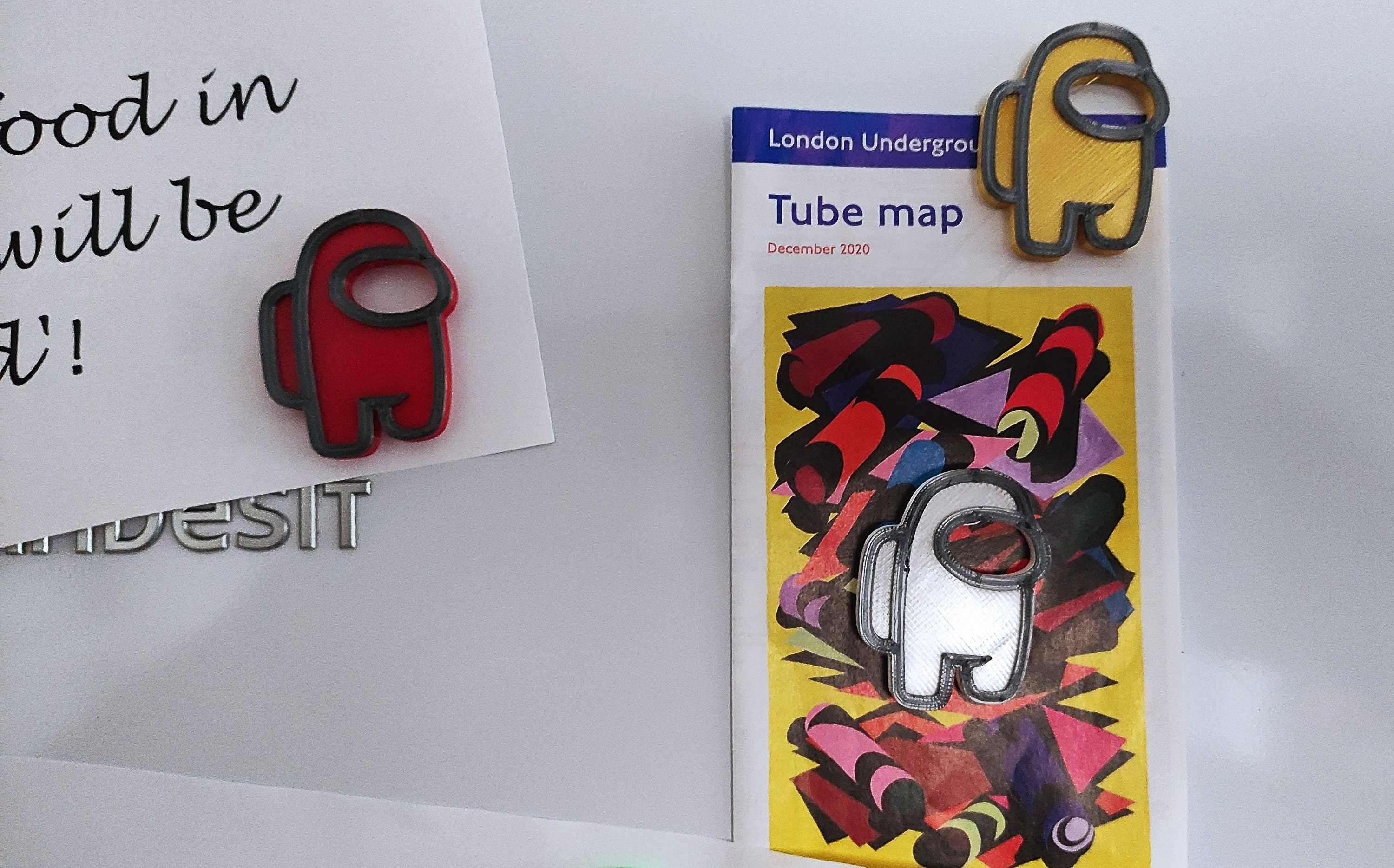 Among Us Fridge Magnet and Keychain 3d Printed. A Great Present for ...