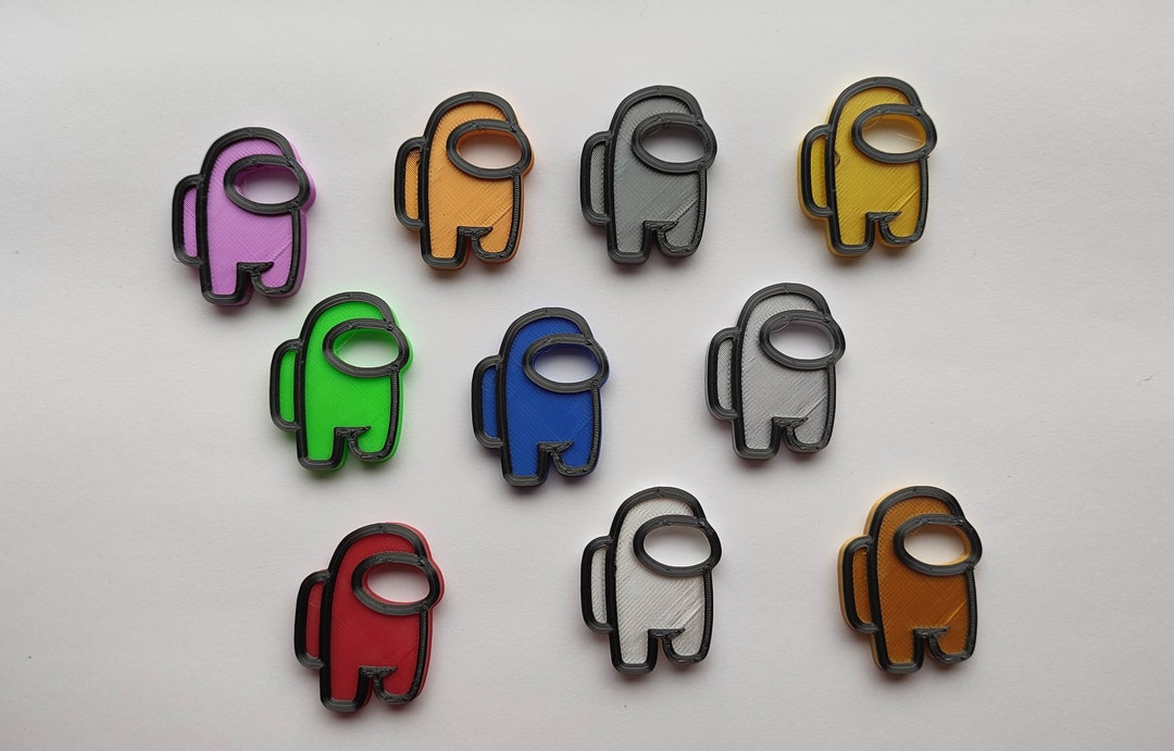 Among Us Fridge Magnet and Keychain - 3d Printed. A Great Present for ...