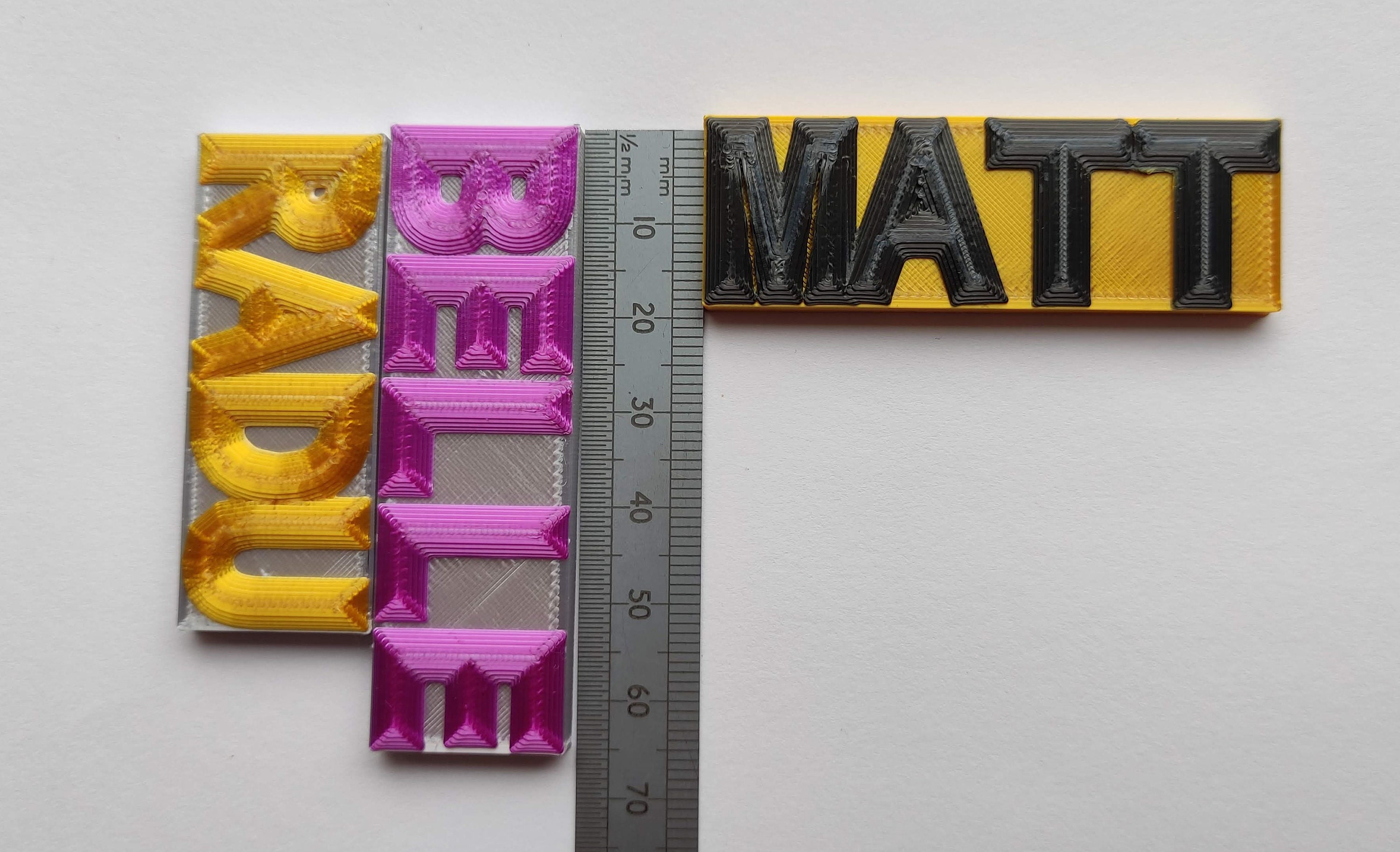 Personalised Names as Fridge Magnet - 3d Printed. A Great Present for ...