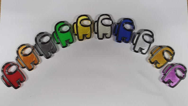 Among Us Fridge Magnet and Keychain 3d Printed. A Great Present for ...