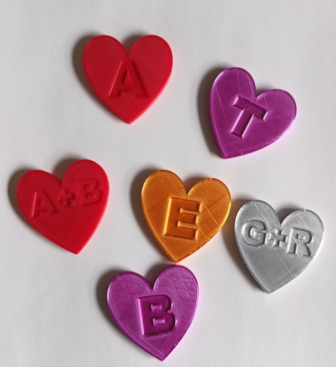 Love Heart Fridge Magnet 3D Printed. A Great Gift for Your Loved Ones ...