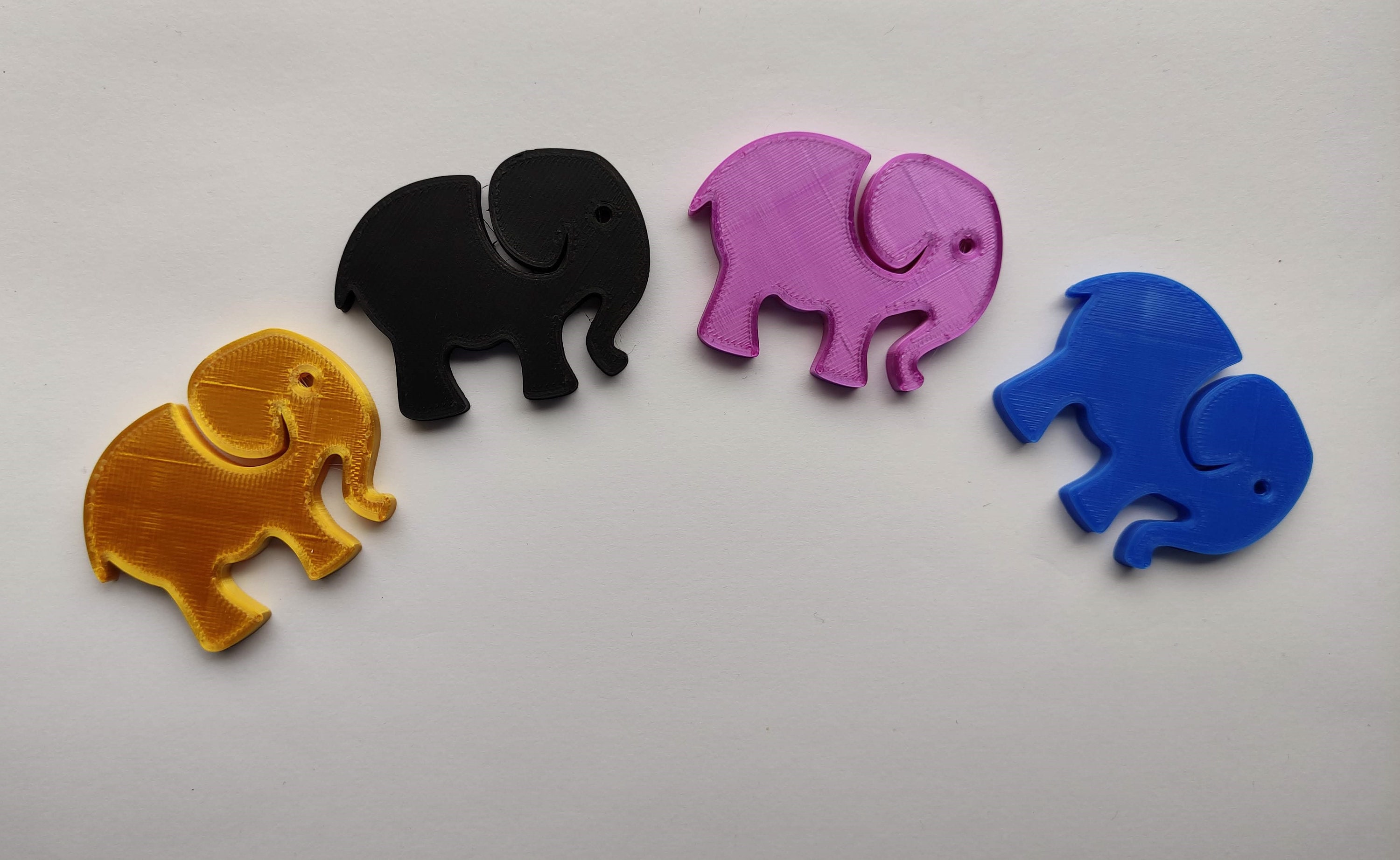 Cute and Wise Elephant Fridge Magnet - 3D Printed. A Great Present for ...