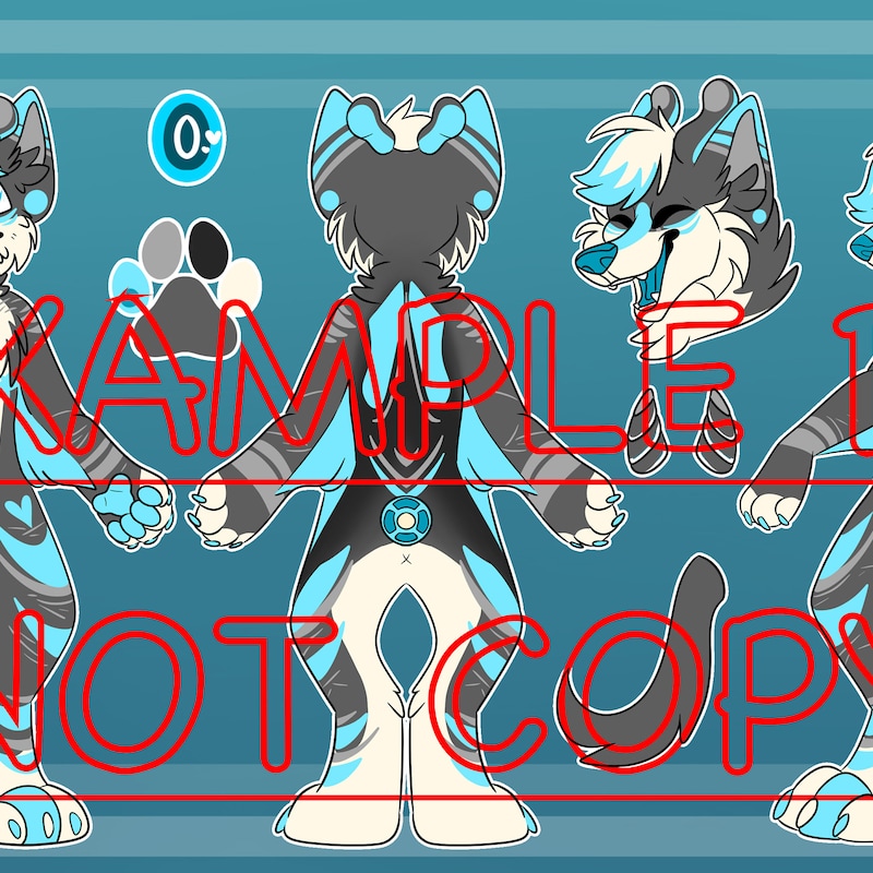 Furry Ref Sheet Base - Etsy