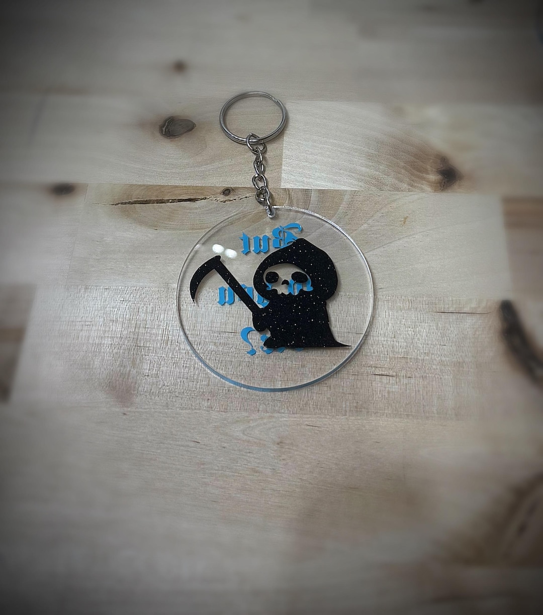 Grim Reaper Keychain - Etsy