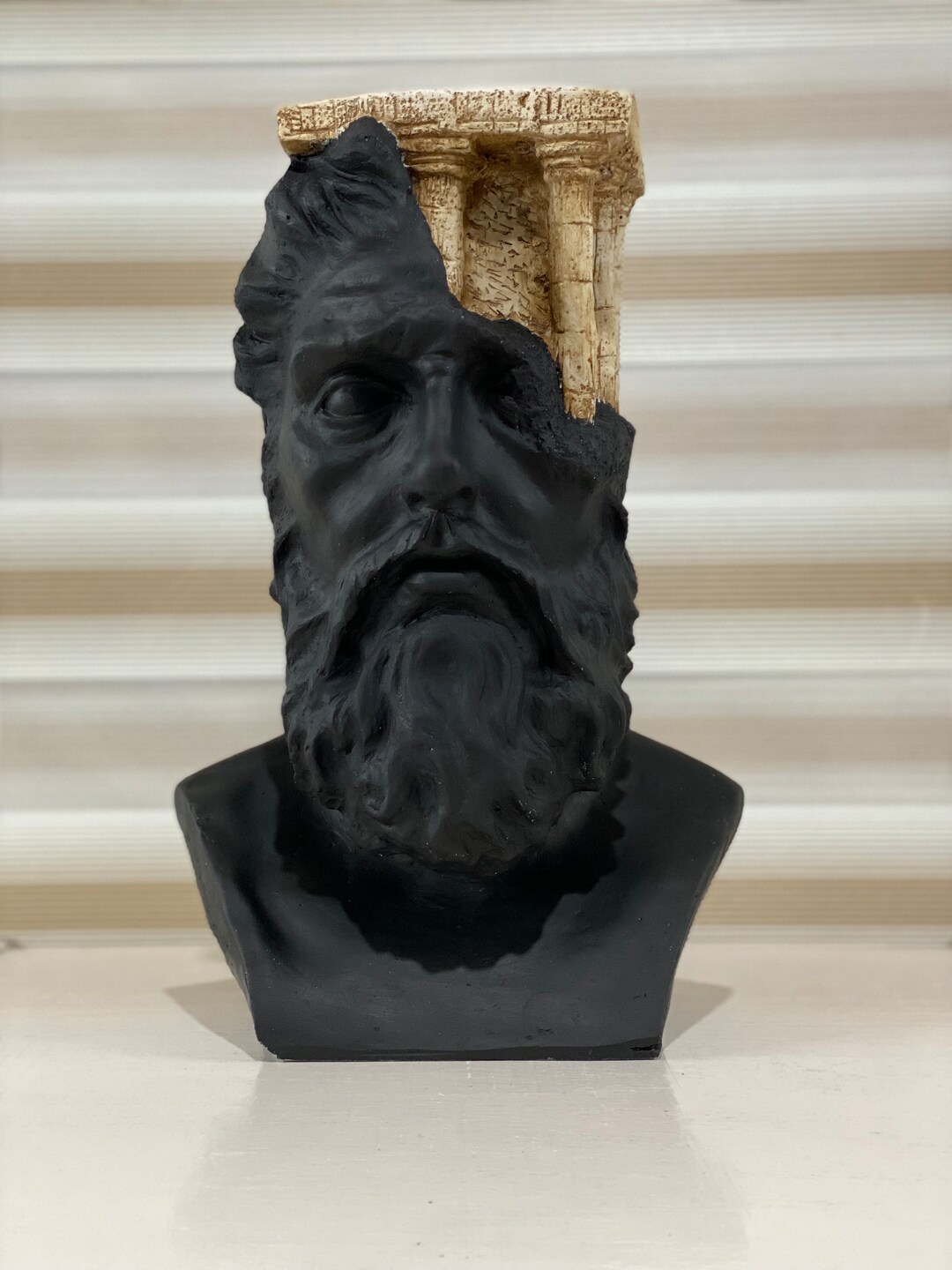 Zeus Sculpture Statue, Large Zeus Statue, Greek Bust Statue, Large Male ...