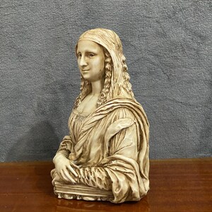 Mona Lisa Statue, Mona Lisa Bust Statue, Mona Lisa Sculpture, Leonarda ...