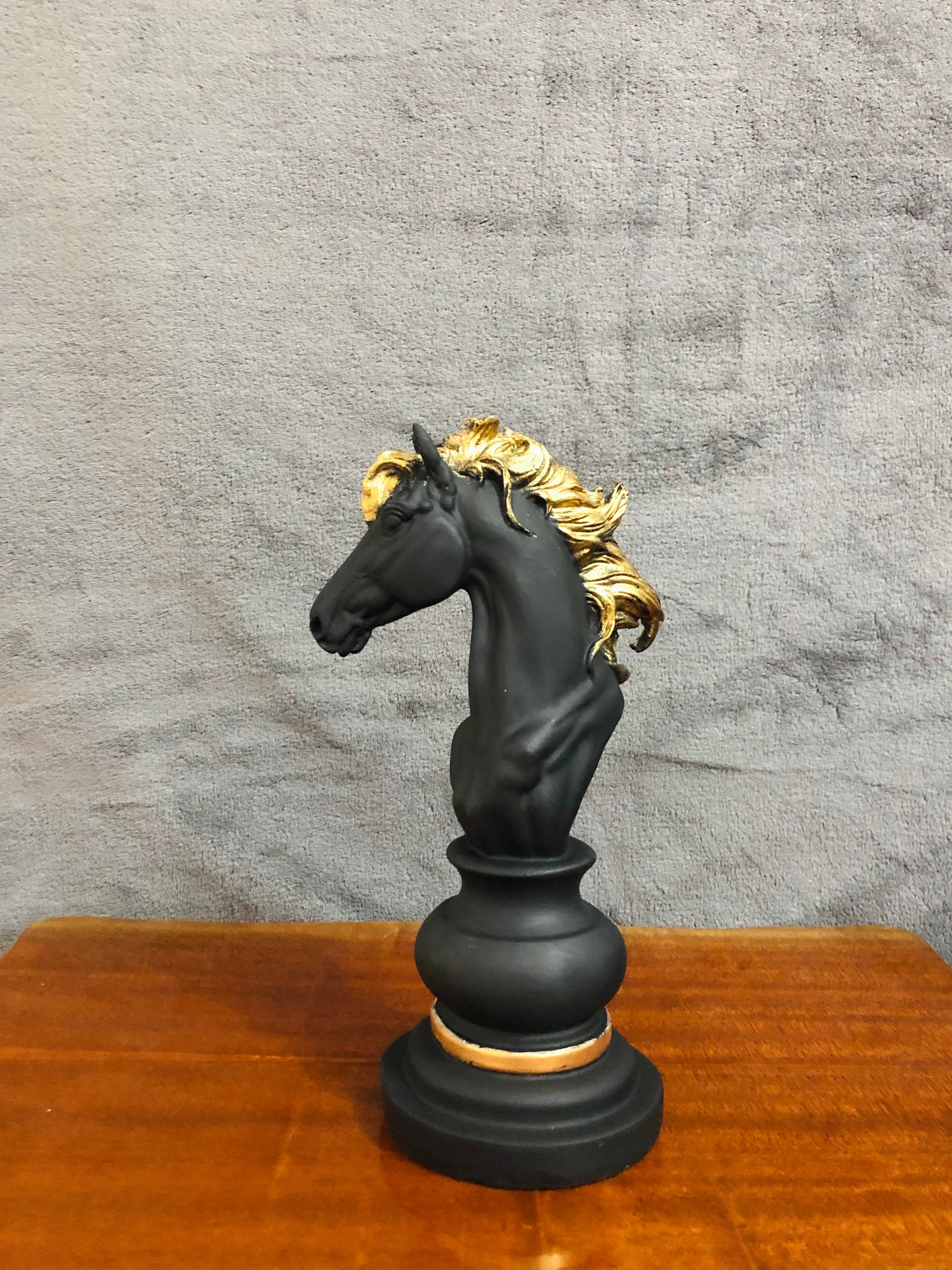 Chess Figurine Decor Statue Large Chess Set of 3 Sculpture - Etsy