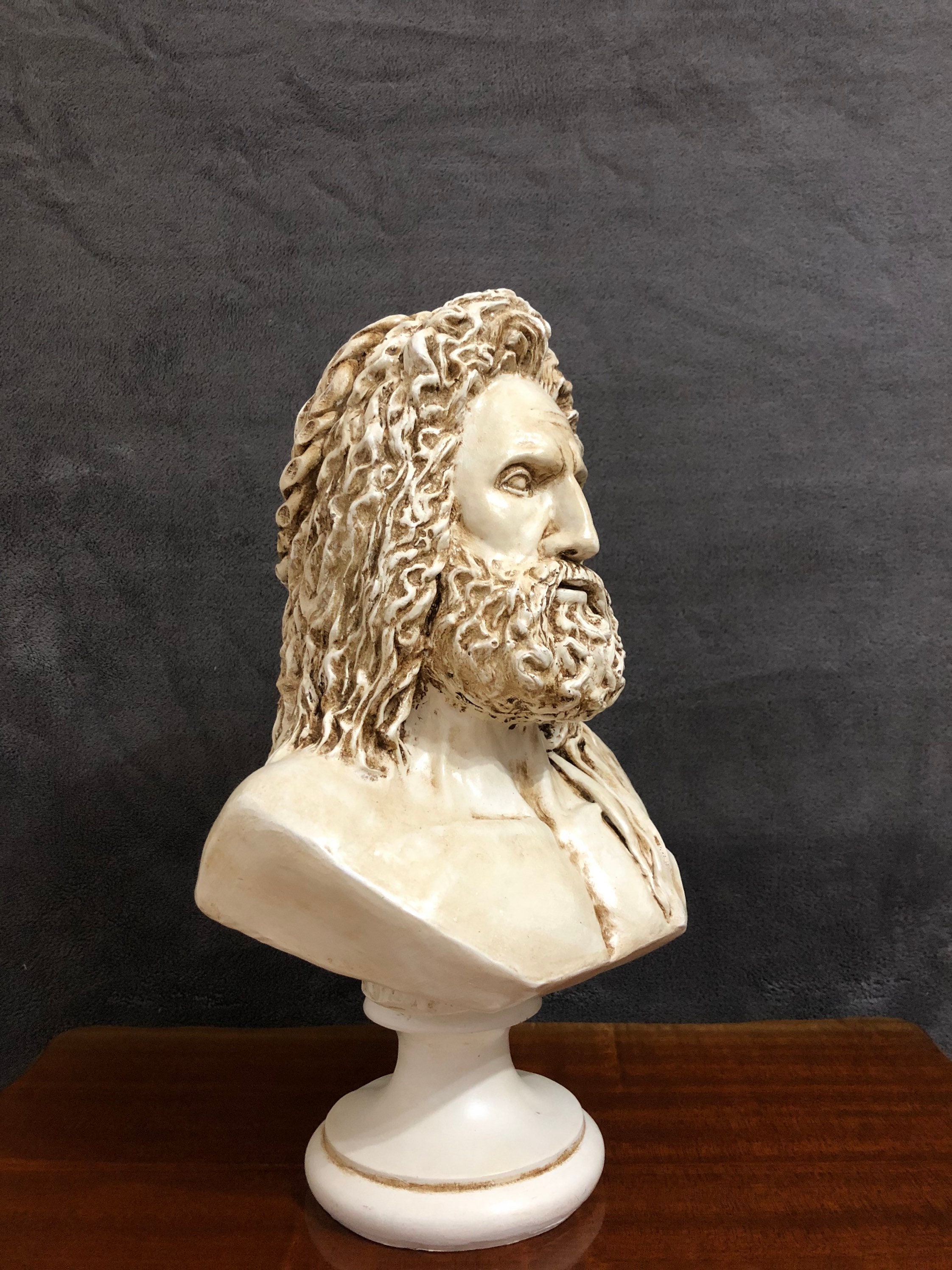 Zeus Sculpture Statue Large Zeus Statue Greek Bust Statue - Etsy
