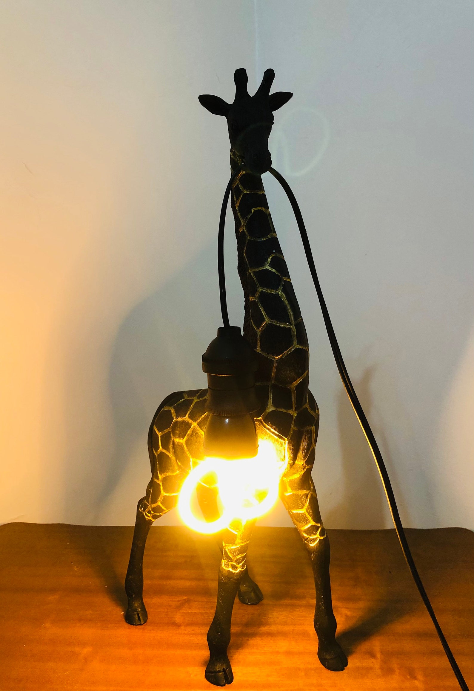 Giraffe Lamp Giraffe Sculpture Statue Animal Lamp Animal - Etsy