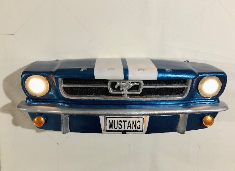 Ford Mustang Wall Decor, Mustang Wall Statue, Antique Decor, Mustang ...