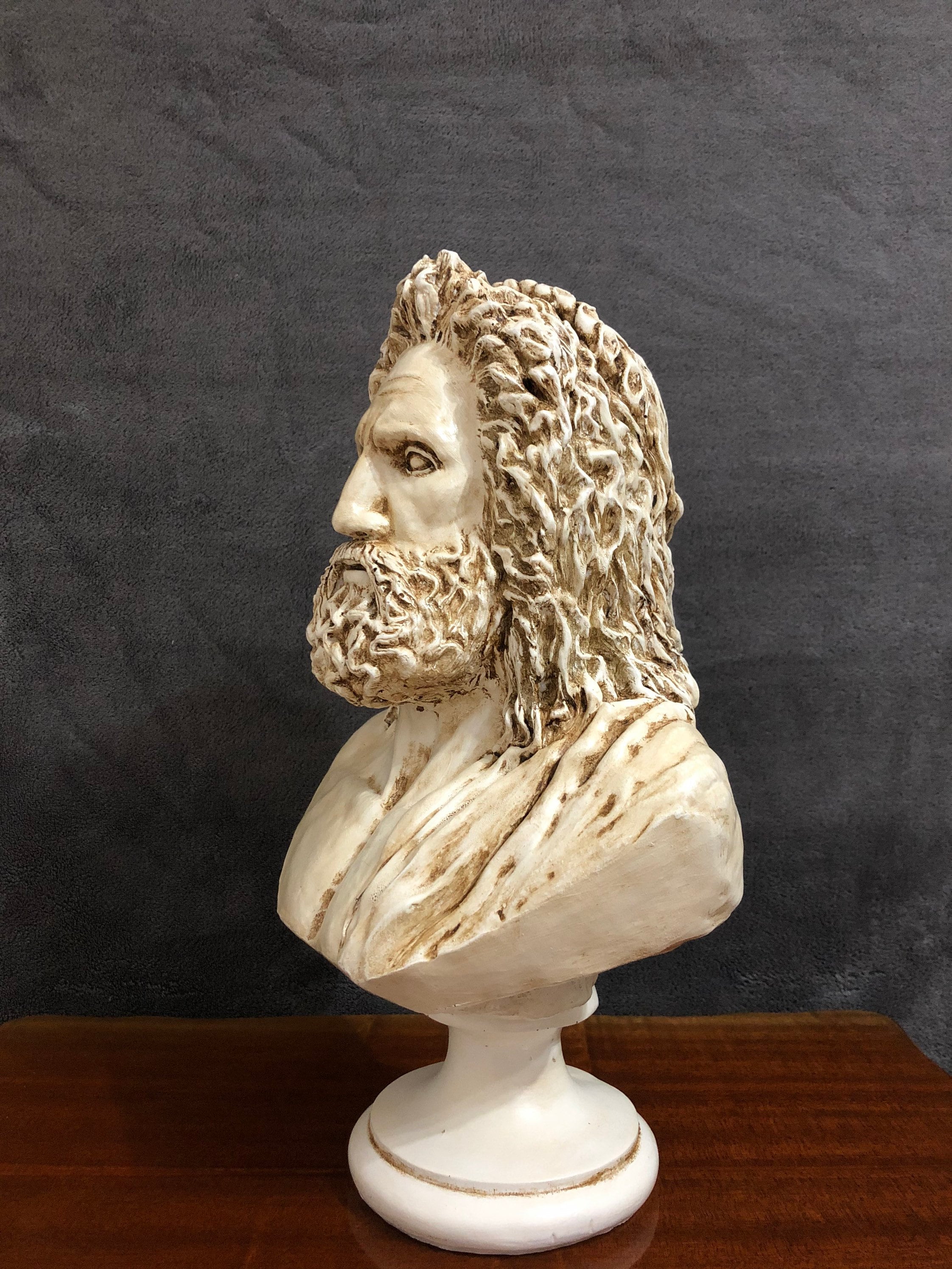 Zeus Sculpture Statue Large Zeus Statue Greek Bust Statue - Etsy