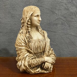 Mona Lisa Statue, Mona Lisa Bust Statue, Mona Lisa Sculpture, Leonarda ...