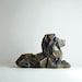 Cubic Lion Statue, Geometric Lion Sculpture, Lion Sculpture, Large ...