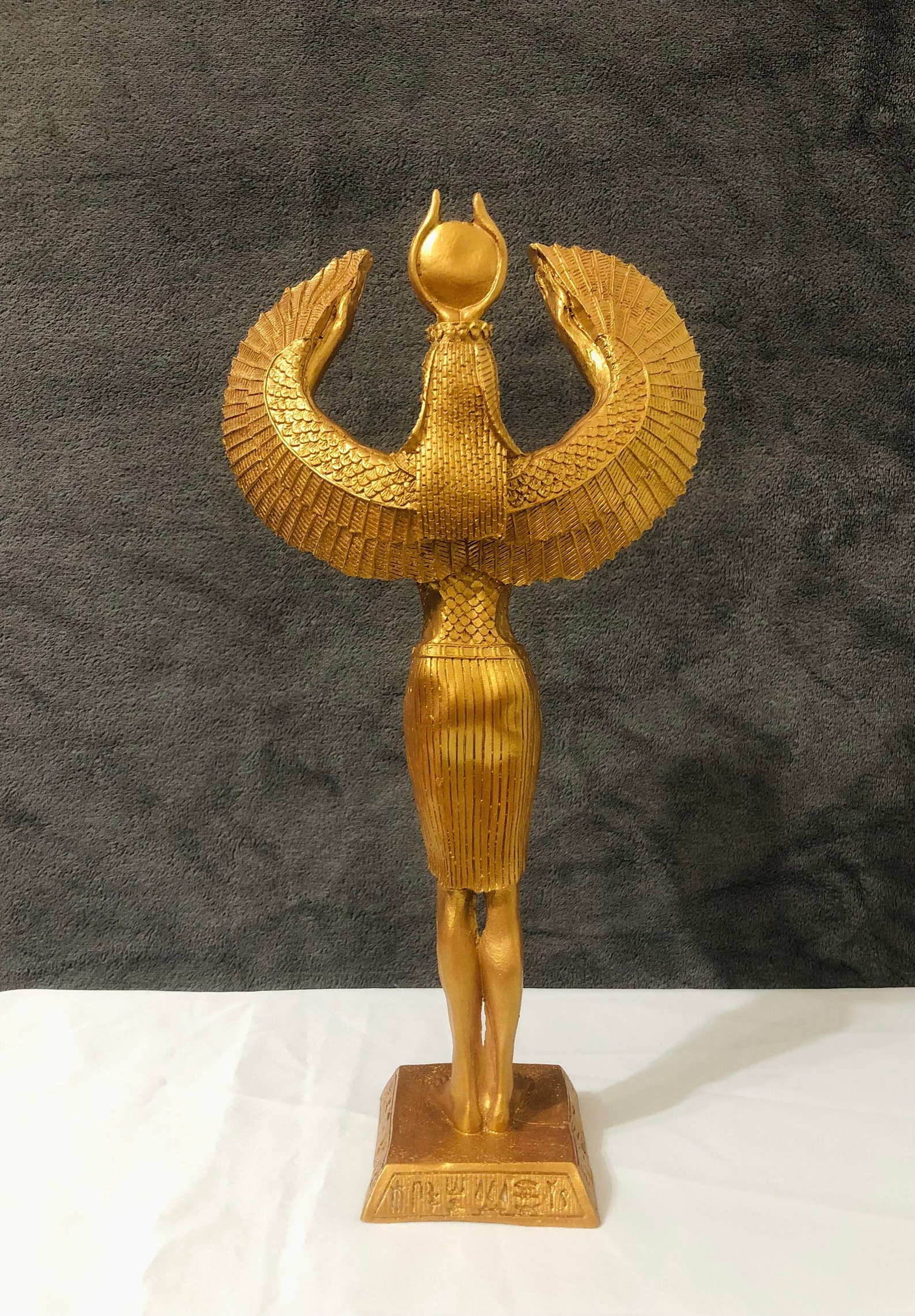 Egyptian Goddess Isis Statue Isis Open Wings Statue Isis - Etsy