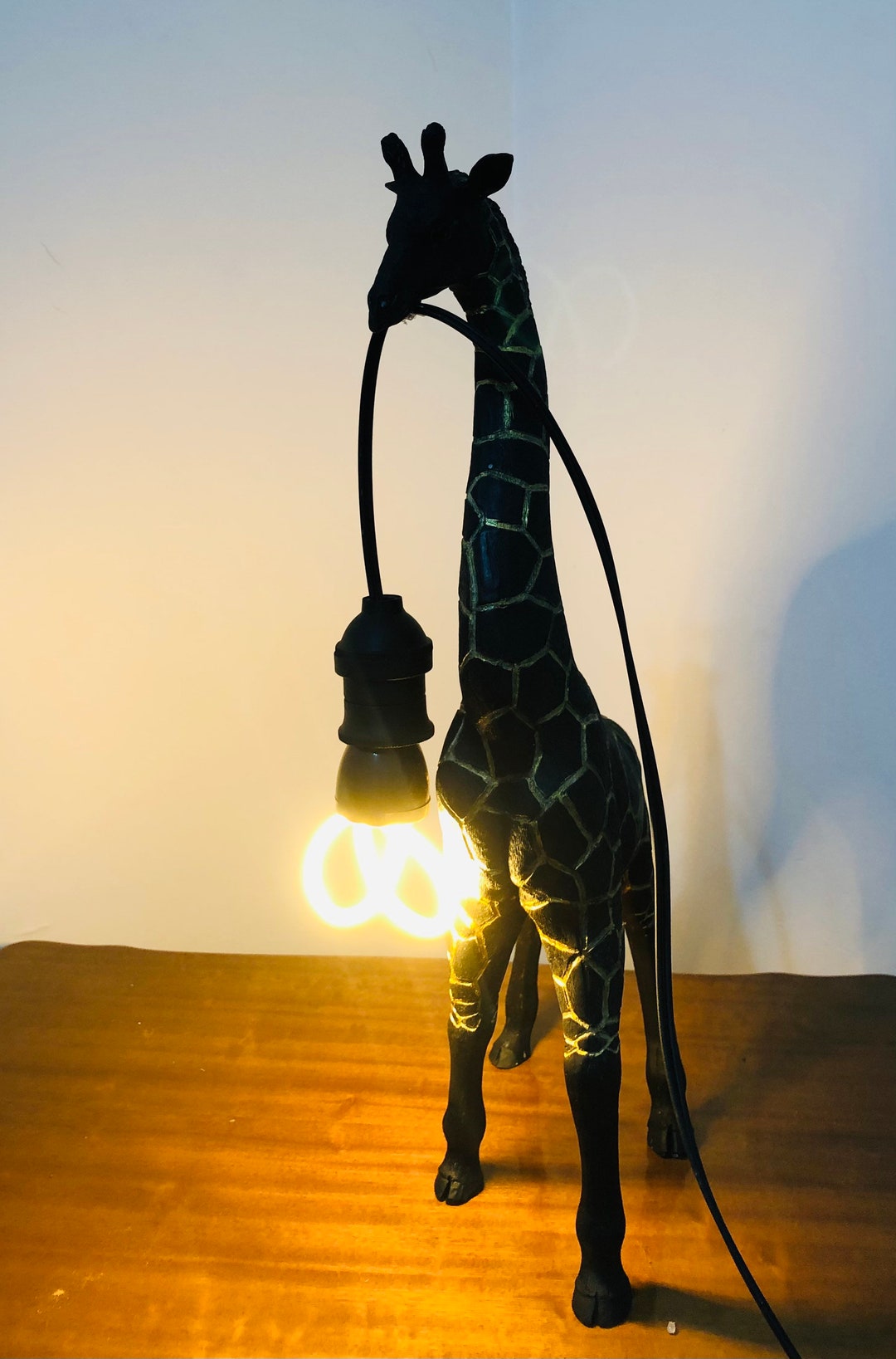 Giraffe Lamp, Giraffe Sculpture Statue, Animal Lamp, Animal Sculpture ...