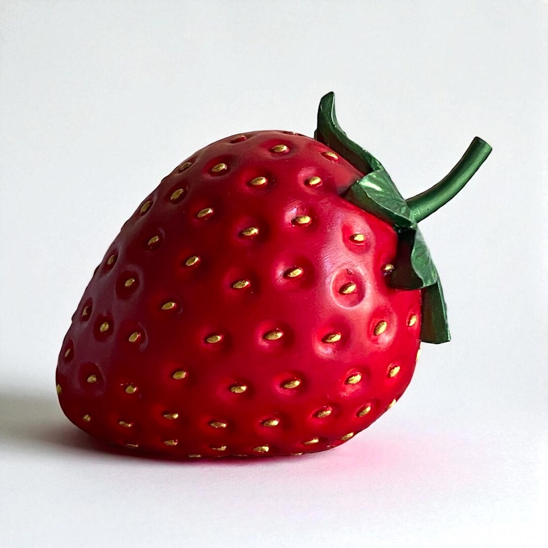 Strawberry Statue, Strawberry Figurine, Strawberry Home Decor, Large ...