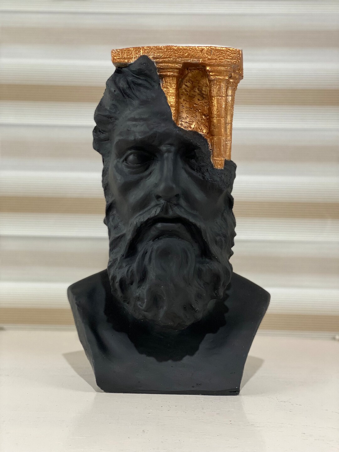 Zeus Sculpture Statue, Large Zeus Statue, Greek Bust Statue, Large Male ...