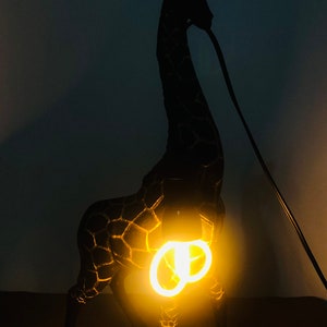 Giraffe Lamp, Giraffe Sculpture Statue, Animal Lamp, Animal Sculpture ...