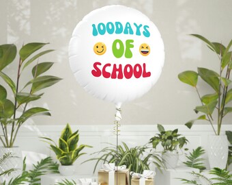 100 Days of School Balloon Svg - Etsy