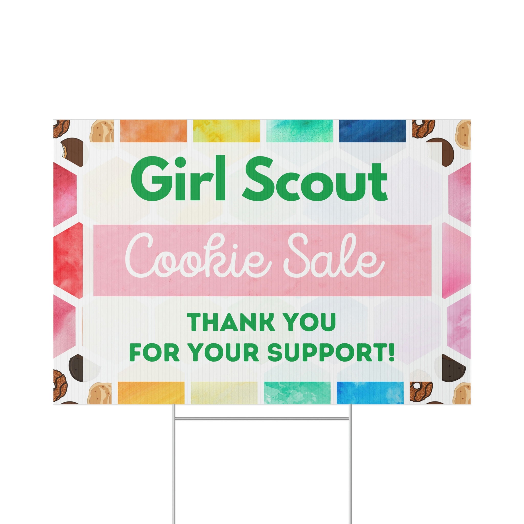 Girl Scout Cookie Sale Sign Girl Scout Yard Sign - Etsy