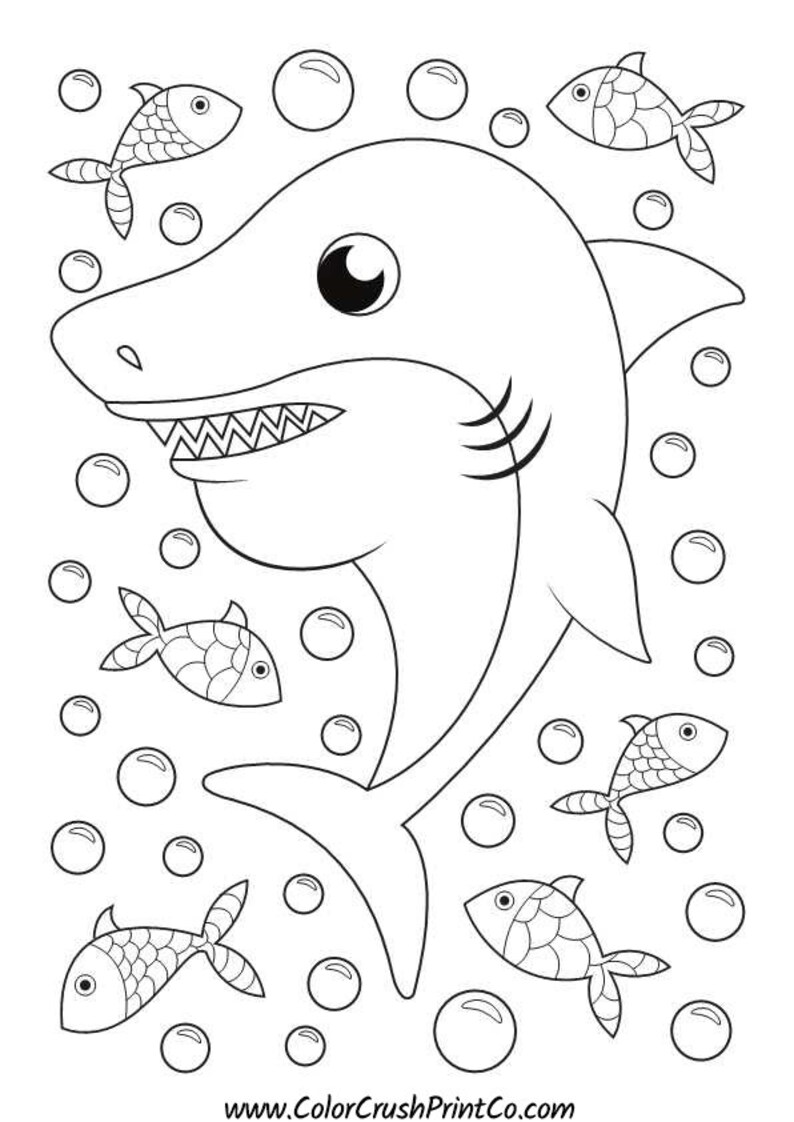 14 Pages Sea Animals Coloring Book Pages Bundle 5 Download and Print ...