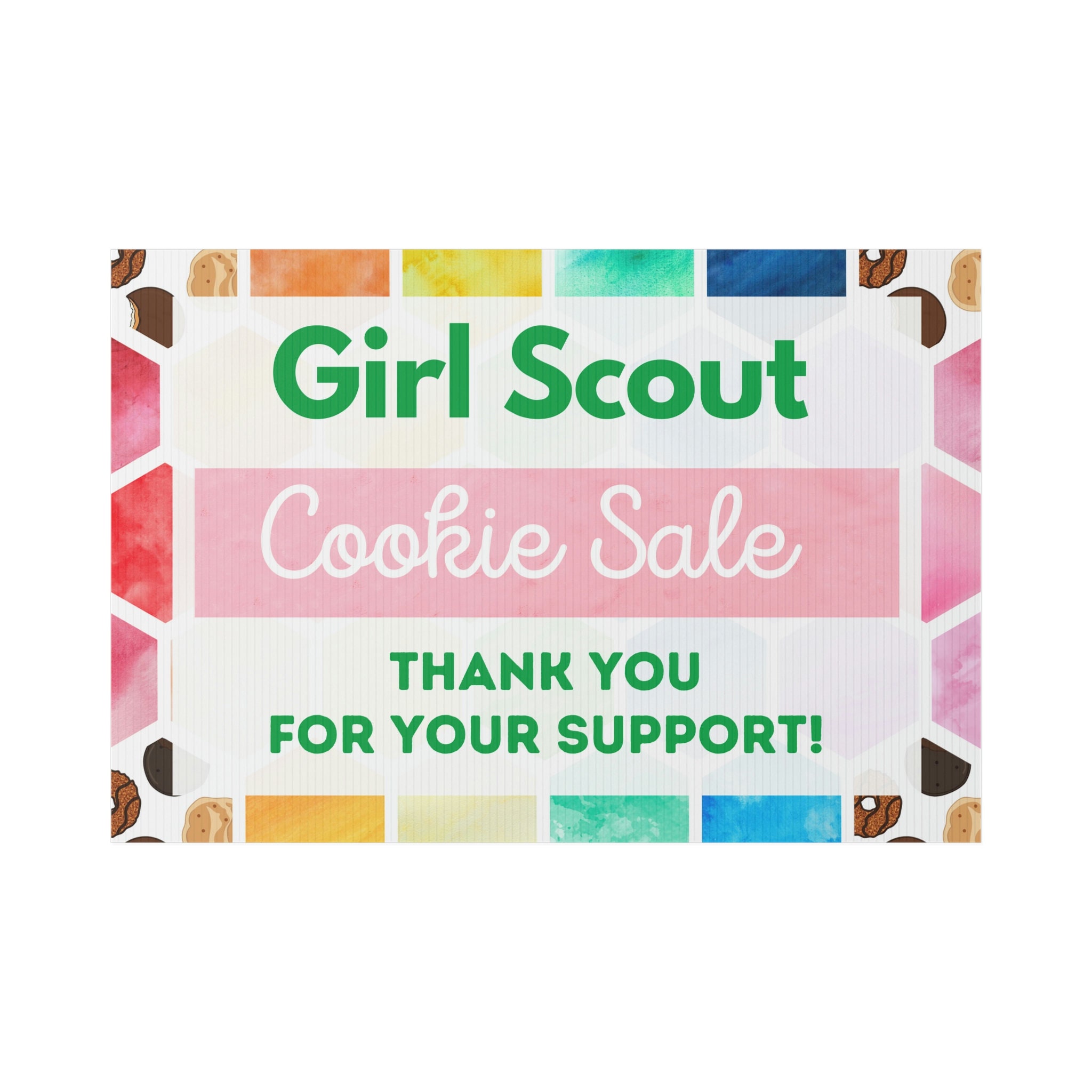 Girl Scout Cookie Sale Sign Girl Scout Yard Sign - Etsy