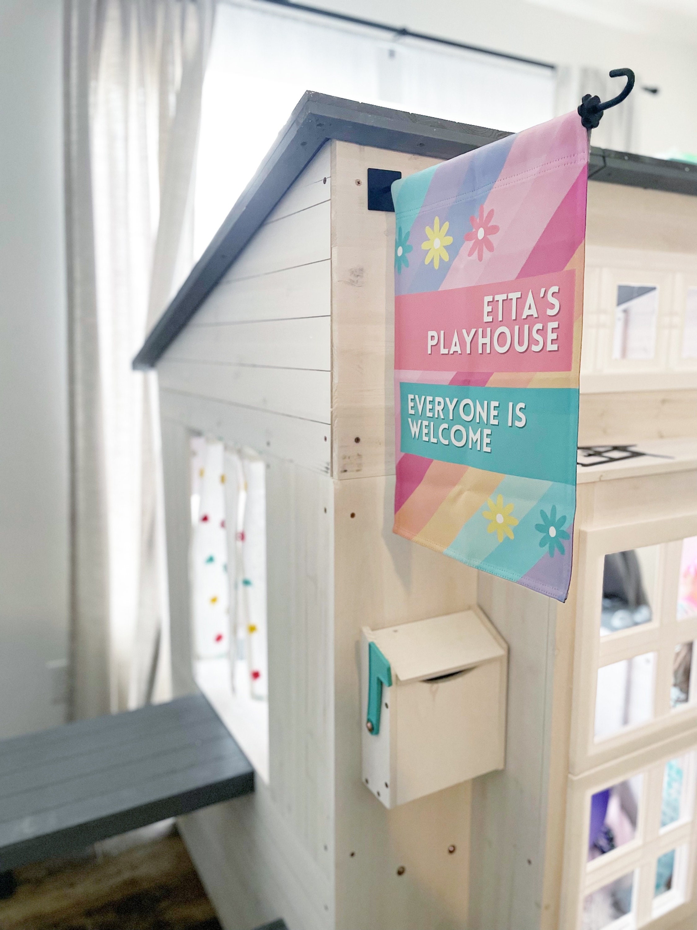 Custom Playhouse Flag Everyone is Welcome, Come in and Play - Etsy