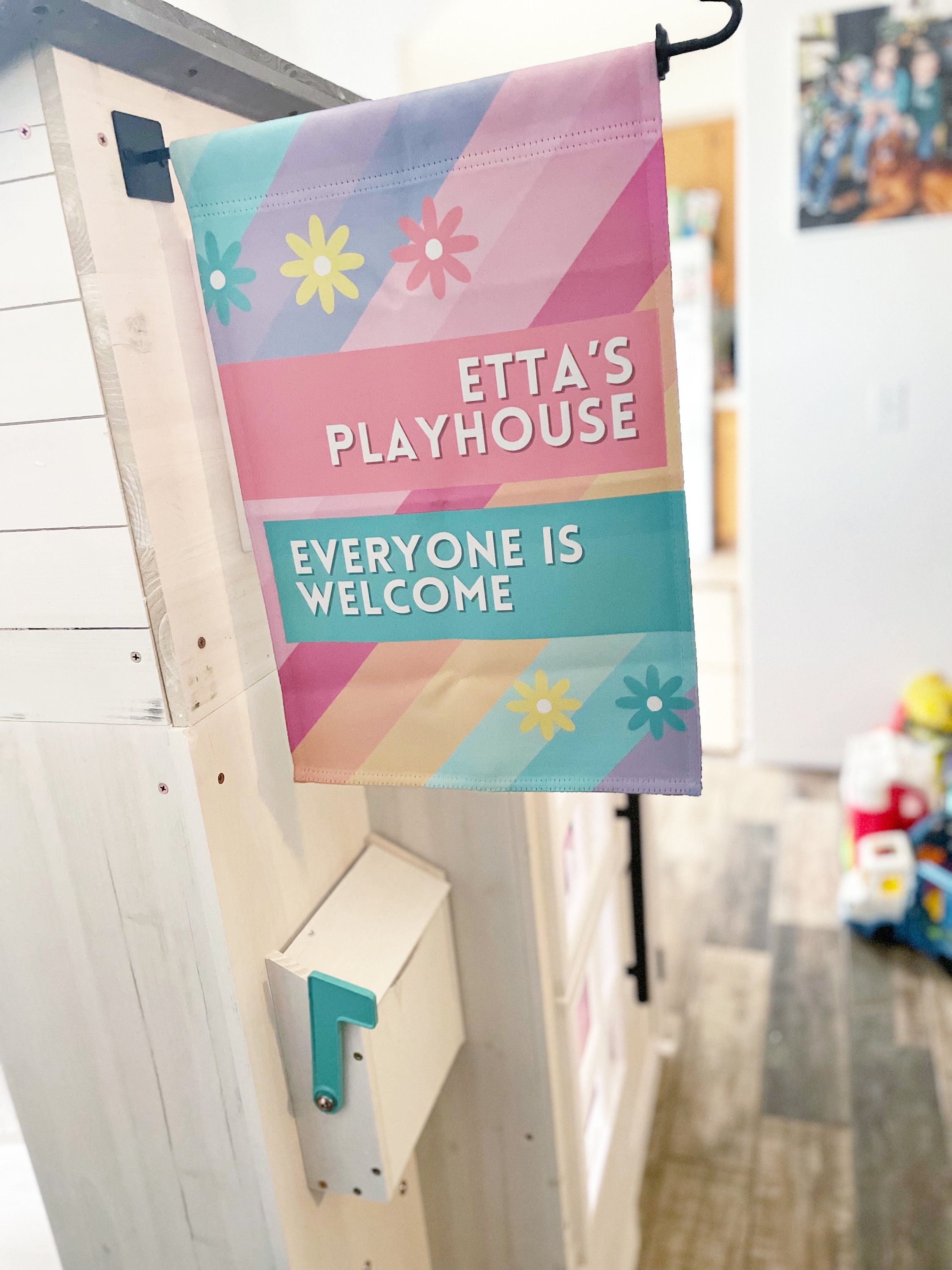 Custom Playhouse Flag Everyone is Welcome, Come in and Play - Etsy
