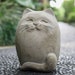 Stone Cat Sculpture, Stone Statue, Cat Figure, Cat Lover, Kitten ...