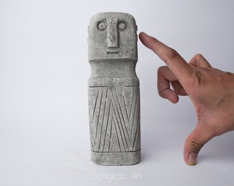 Primitive Statue Stone Sculpture Hand Carved Handmade | Etsy