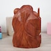 Funny Monkey Sculpture, Middle Finger Monkey, Wood Sculpture, Wood ...