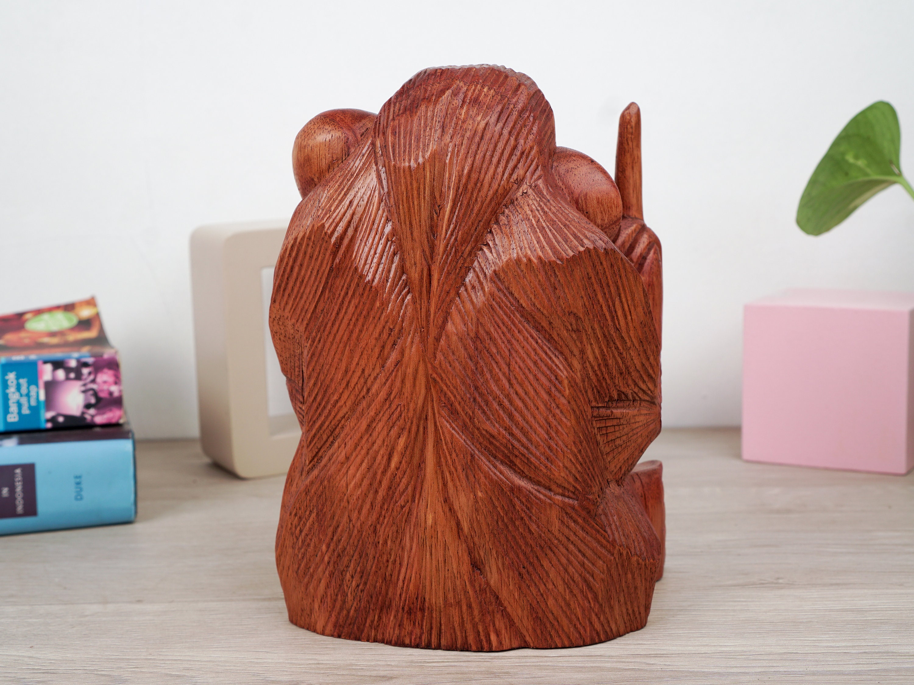 Funny Monkey Sculpture Middle Finger Monkey Wood Sculpture - Etsy Australia