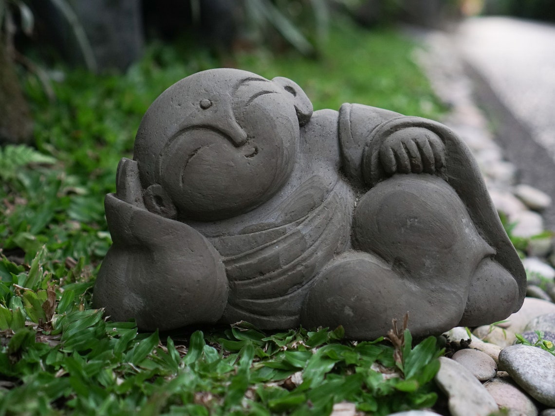 Laying Jizo Sculpture 7.8 Inch/20 Cm Jizo Stone Jizo - Etsy