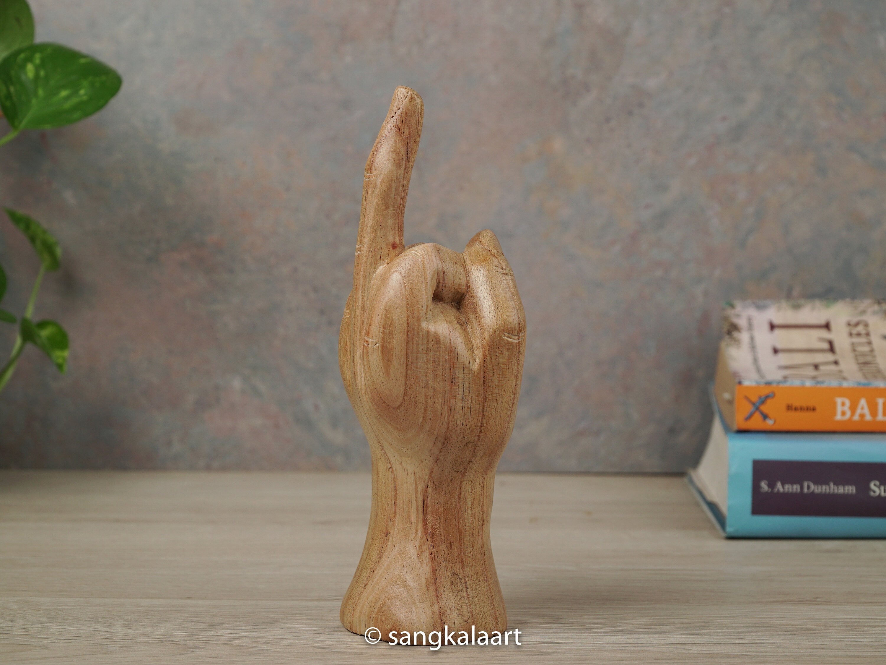 Middle Finger Gesture, Finger Sign, Wood Carving, Handmade, Hand Carved ...