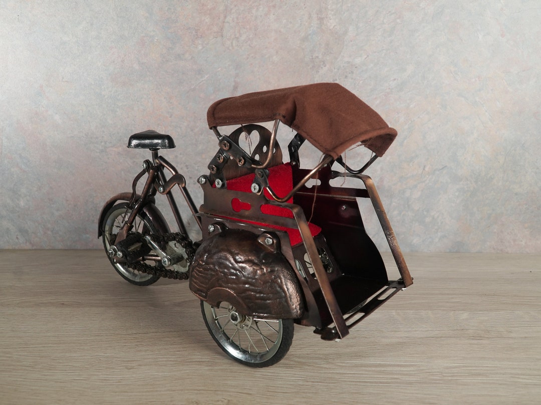 Miniature Becak Traditional Indonesian Transportation, Becak Bike ...