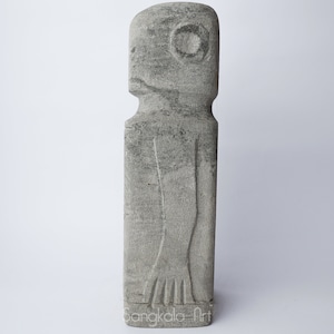 Primitive Figure Statue, River Stone, Natural Stone ,sculpture, Hand ...