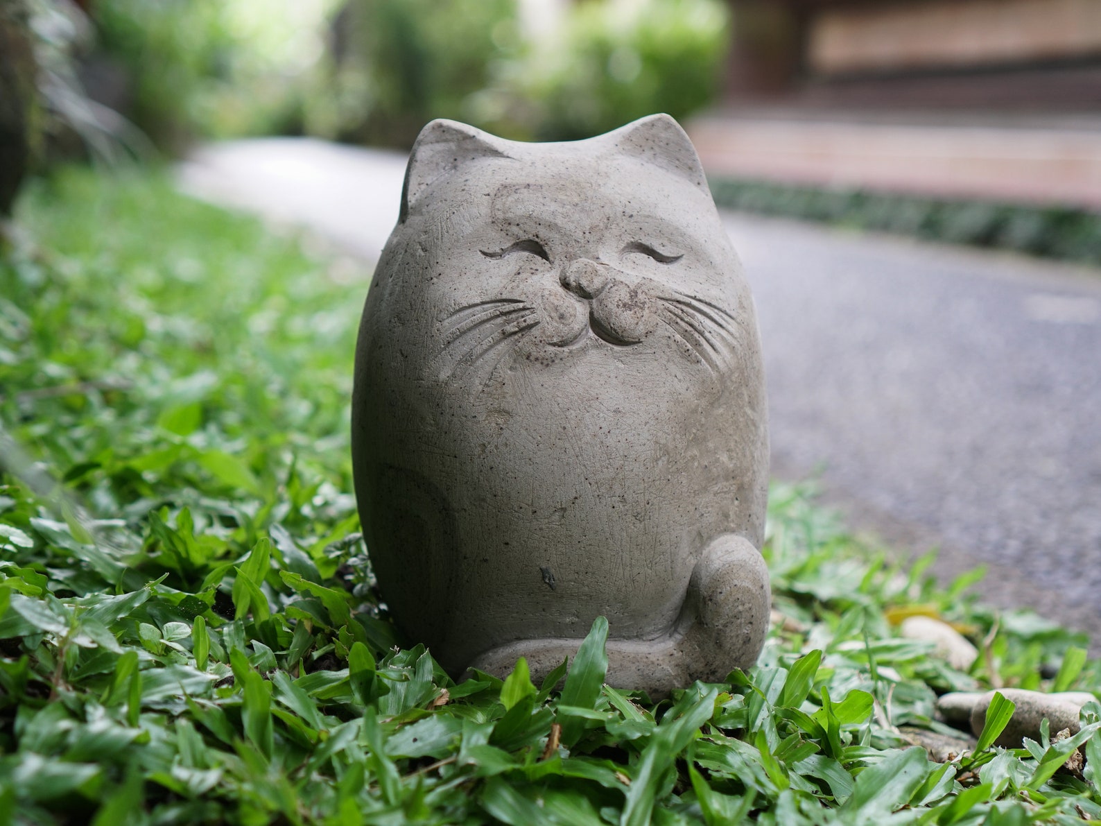 Stone Cat Sculpture, Stone Statue, Cat Figure, Cat Lover, Kitten ...