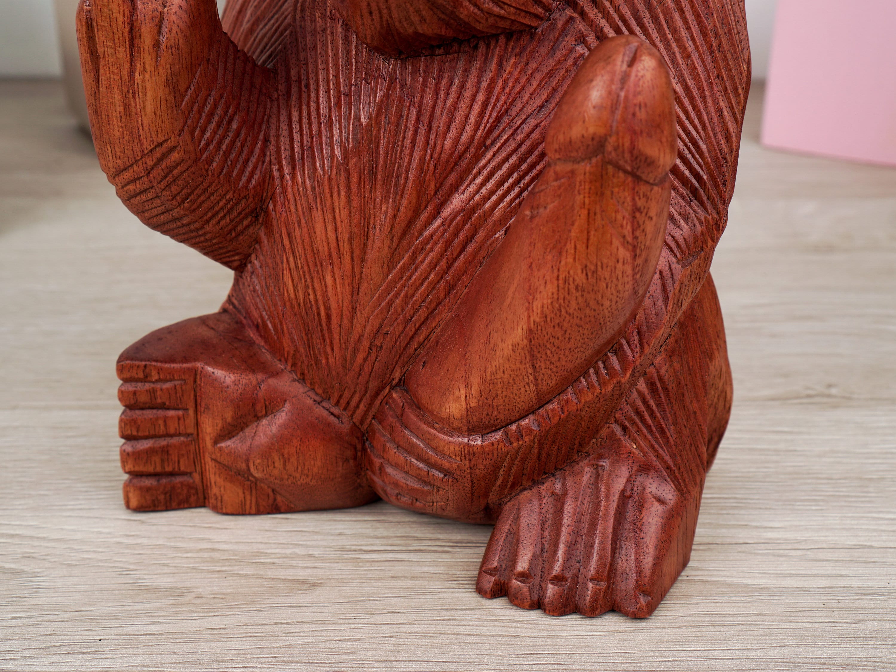 Funny Monkey Sculpture Middle Finger Monkey Wood Sculpture - Etsy Australia