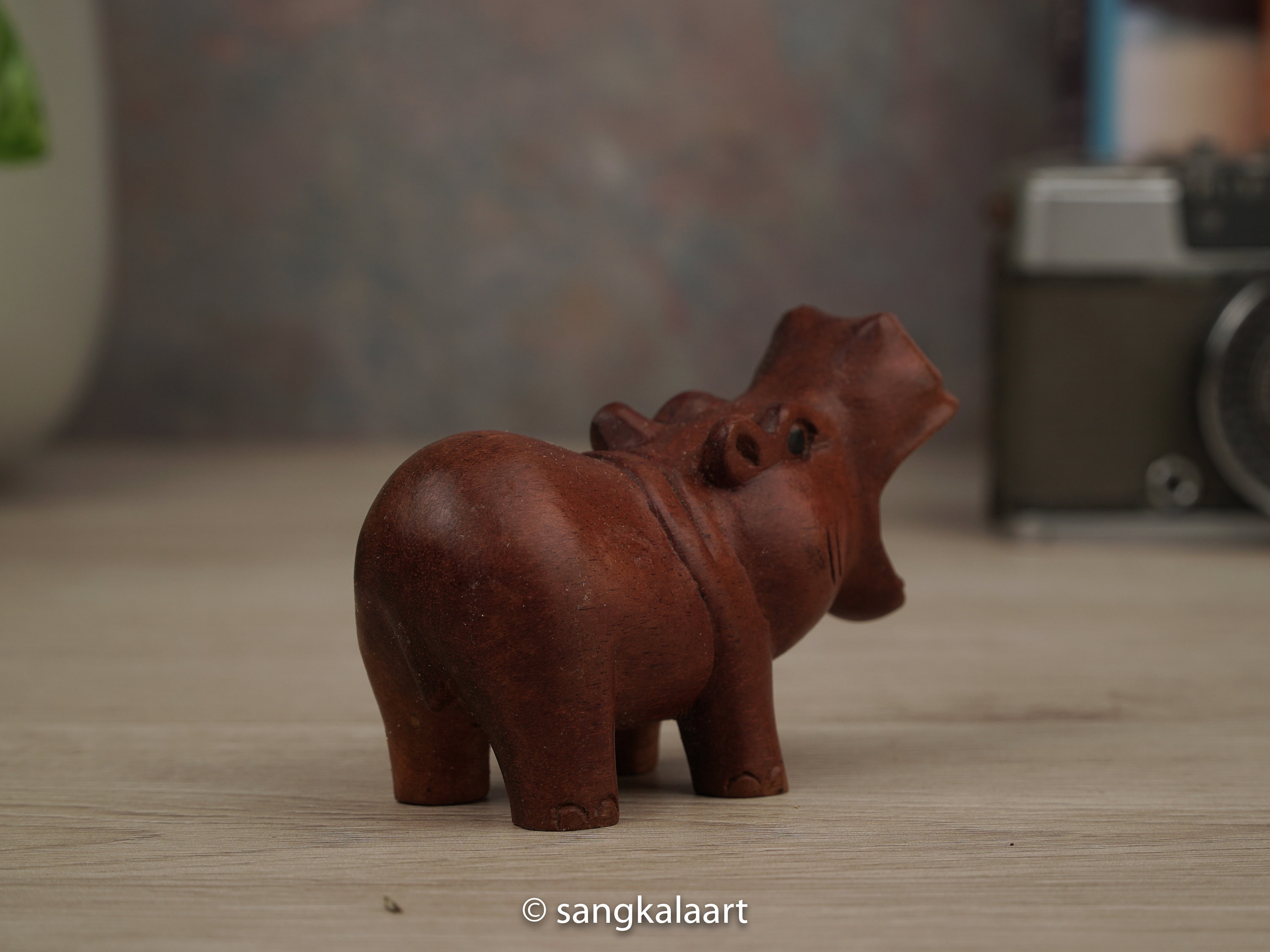 The Hippopotamus Sculpture Hippo Figure Little Hippo Wood - Etsy