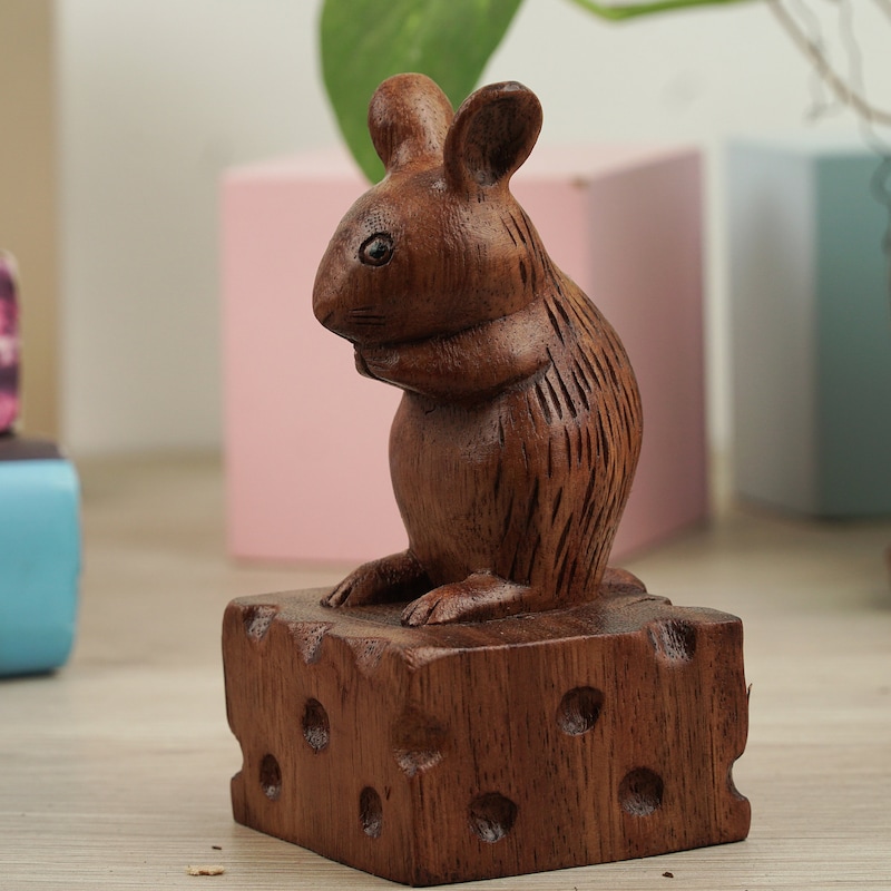 Wooden Mouse - Etsy UK