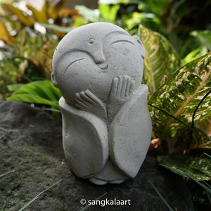 Solid Stone Jizo Sculpture, Jizo Figure, Buddha Jizo, Stone Jizo, Stone ...