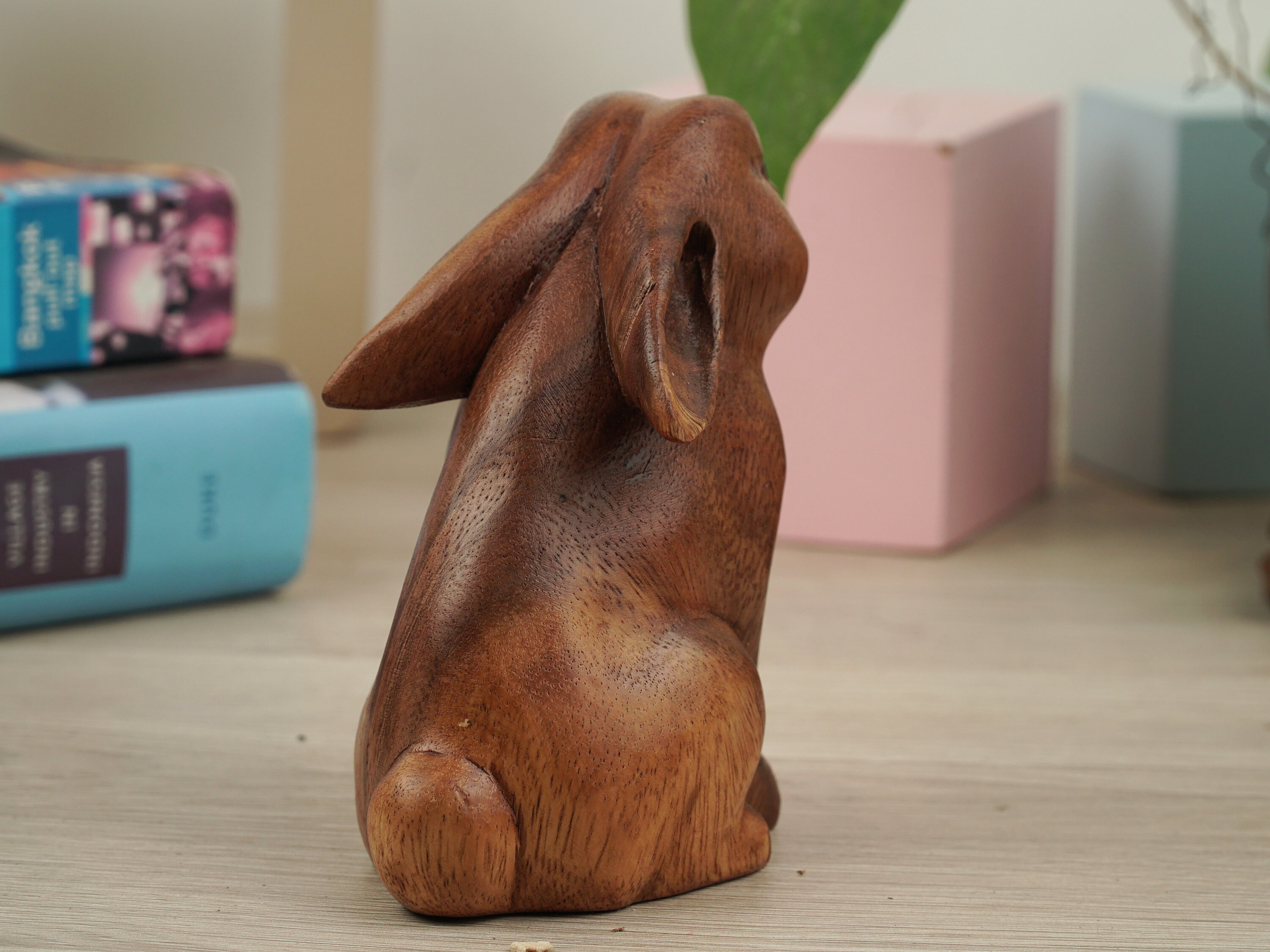 Wooden Rabbit Sculpture Standing Rabbit Animal Lover Rabbit - Etsy