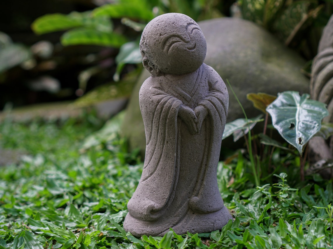 Jizo Stone Sculpture 7.8 Inch/20 Cm Japanese Jizo - Etsy