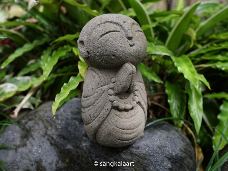 Solid Stone Jizo Statue Jizo Statue Jizo Stone Stone - Etsy