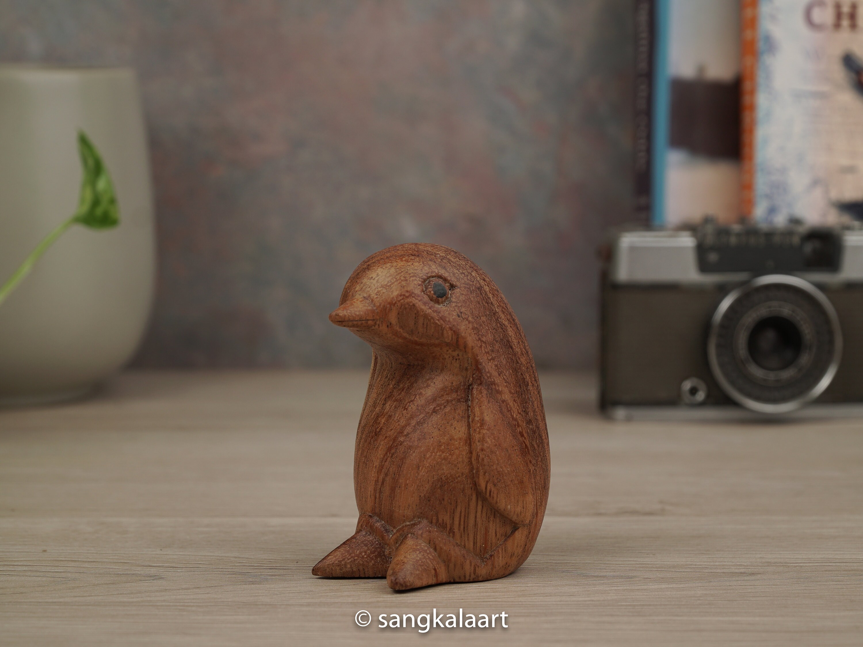 Wooden Penguin Sculpture Penguin Figure Penguin Lover - Etsy
