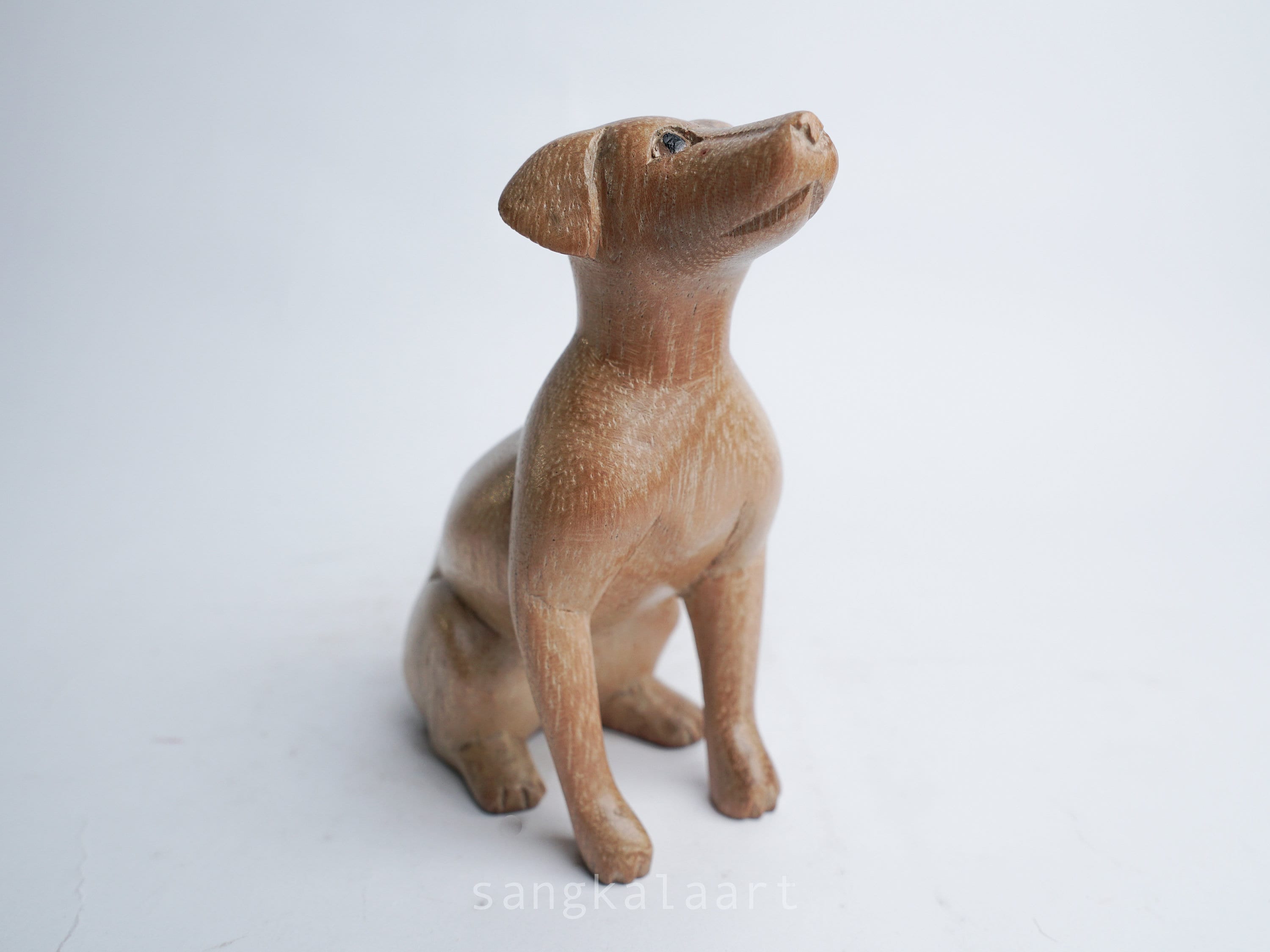 Wooden Dog Statue Animal Wood Carving Handmade Handcraft | Etsy