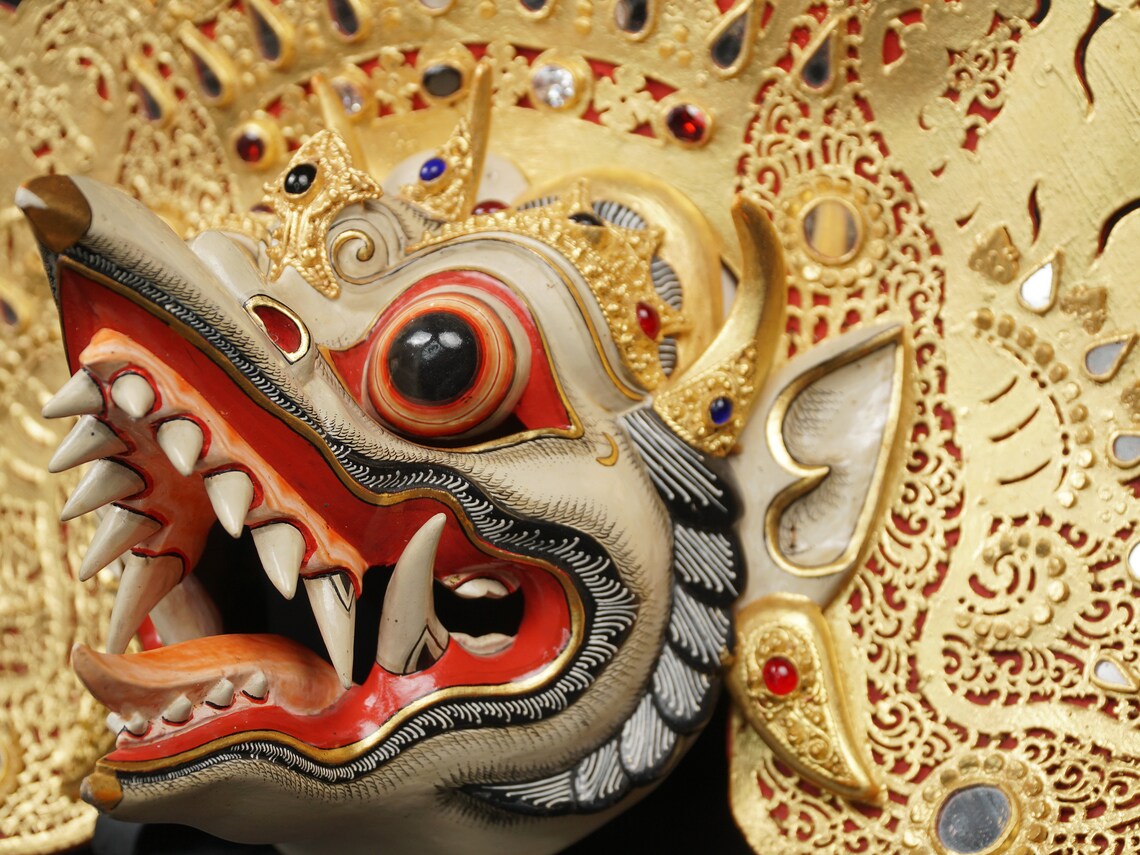 Balinese Garuda Mask Barong Dance Traditional Cultural - Etsy