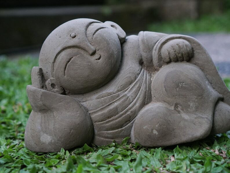 Laying Jizo Sculpture 7.8 Inch/20 Cm Jizo Stone Jizo - Etsy