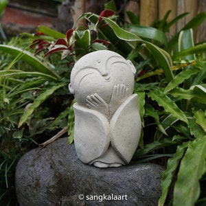 Solid Stone Jizo Sculpture, Jizo Figure, Buddha Jizo, Stone Jizo, Stone ...
